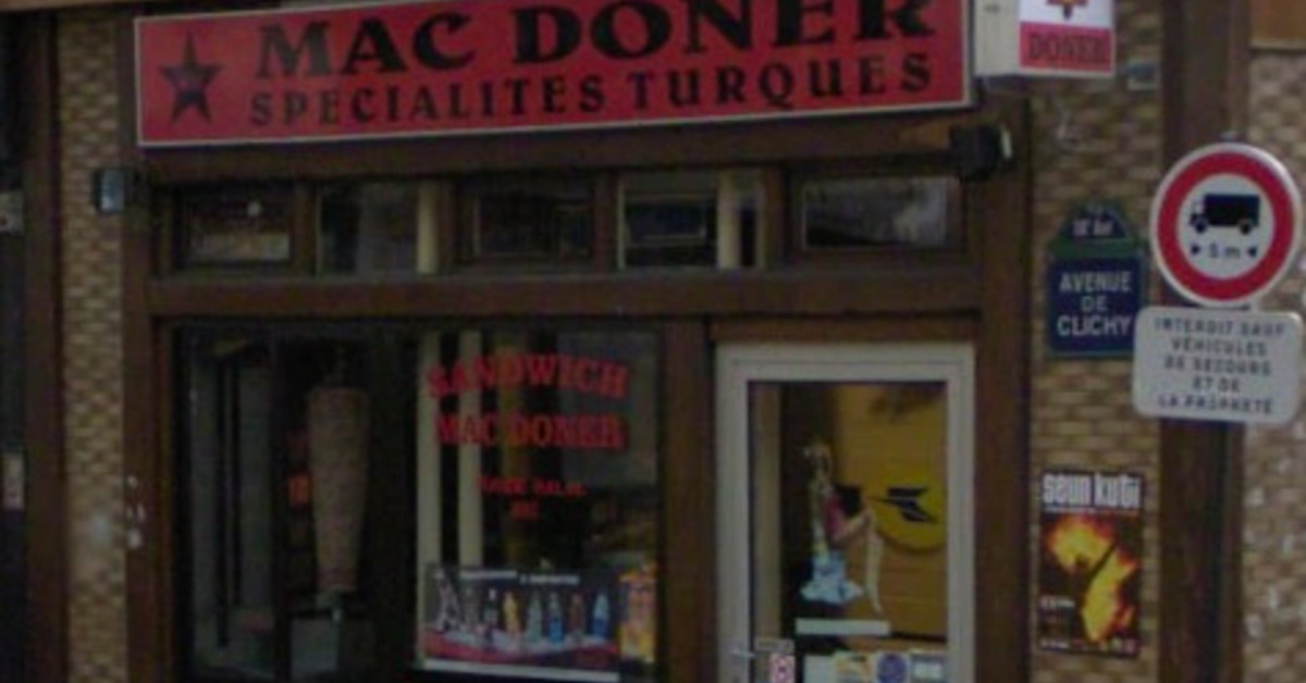 Mac Doner Paris 18 | 6 avis, Horaires, Téléphone