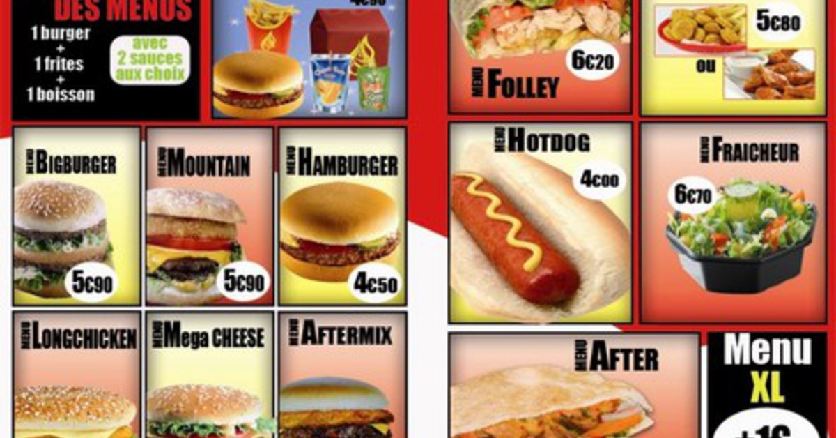 After Fast Food Rive-de-Gier | 1 avis, Horaires, Téléphone